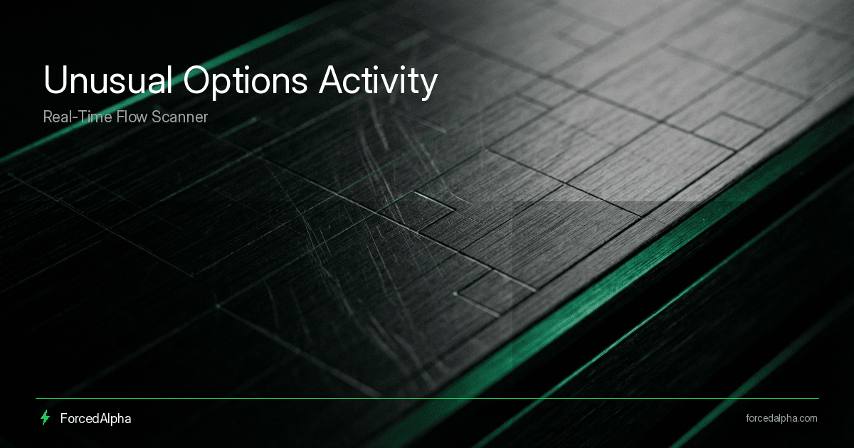 Options Flow Scanner — Unusual Activity Tracker | ForcedAlpha